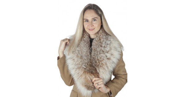 Russian Lynx Fur Collar | Real Fur Collars | Realfurscarves.com