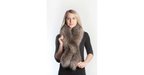 Crystal Fox Fur Scarf | Stylish Fox Real Fur Scarves