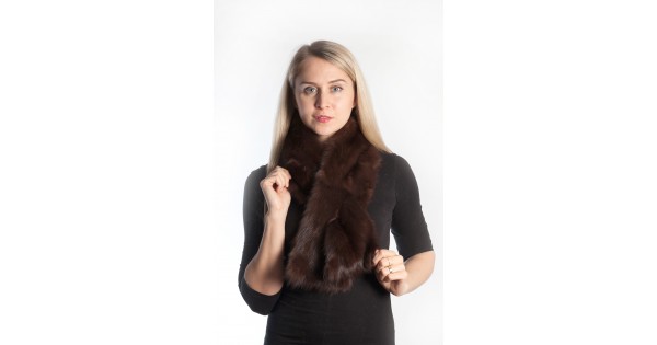 Pine Marten Sable Fur Scarf | Real Fur Scarves Online Store